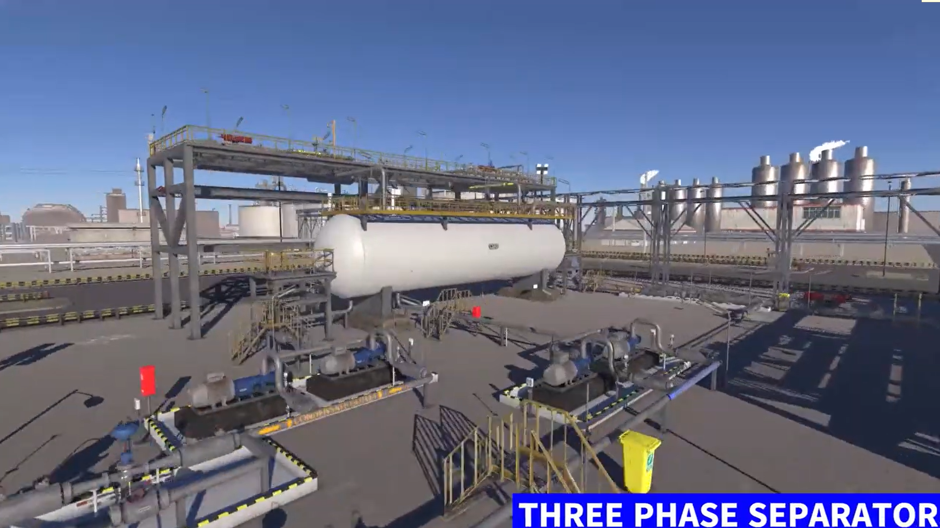 Three Phase Separator 3D Simulation Virtual Training | Program-Ace